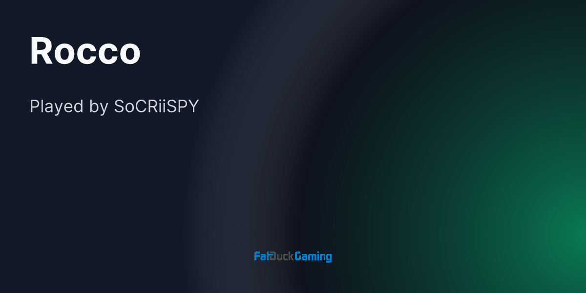 Rocco · Fat Duck Gaming